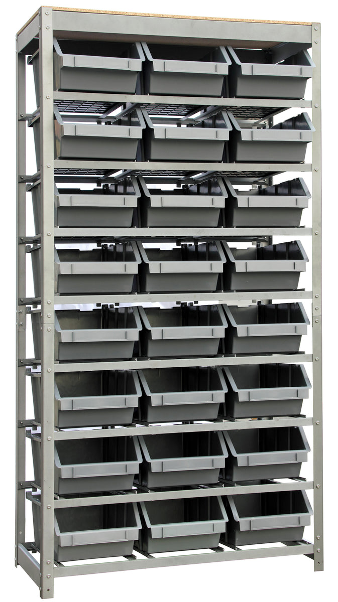 KING'S RACK Bin Rack Storage System Heavy Duty Steel Rack Organizer Sh ...
